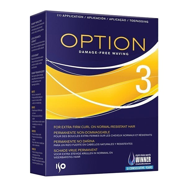 ISO OPTION 3 PERM KIT for Extra Firm Curl Normal to Resistant Hair Wav ...
